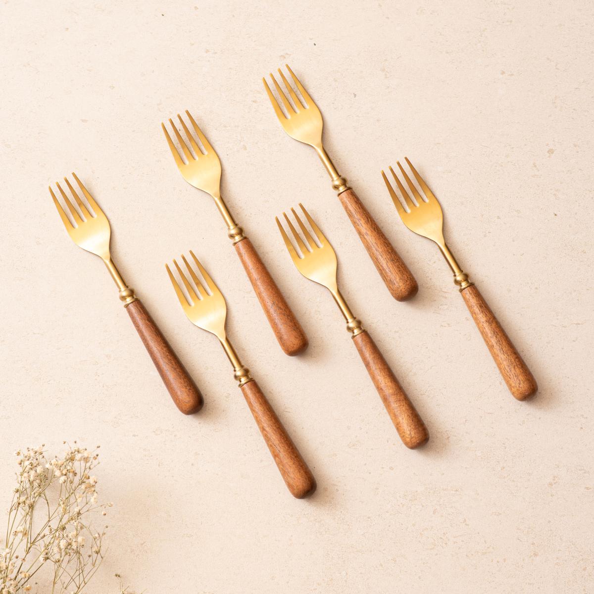 All Purpose Forks Set of 6 – Earthy Luxe – The Decor Remedy
